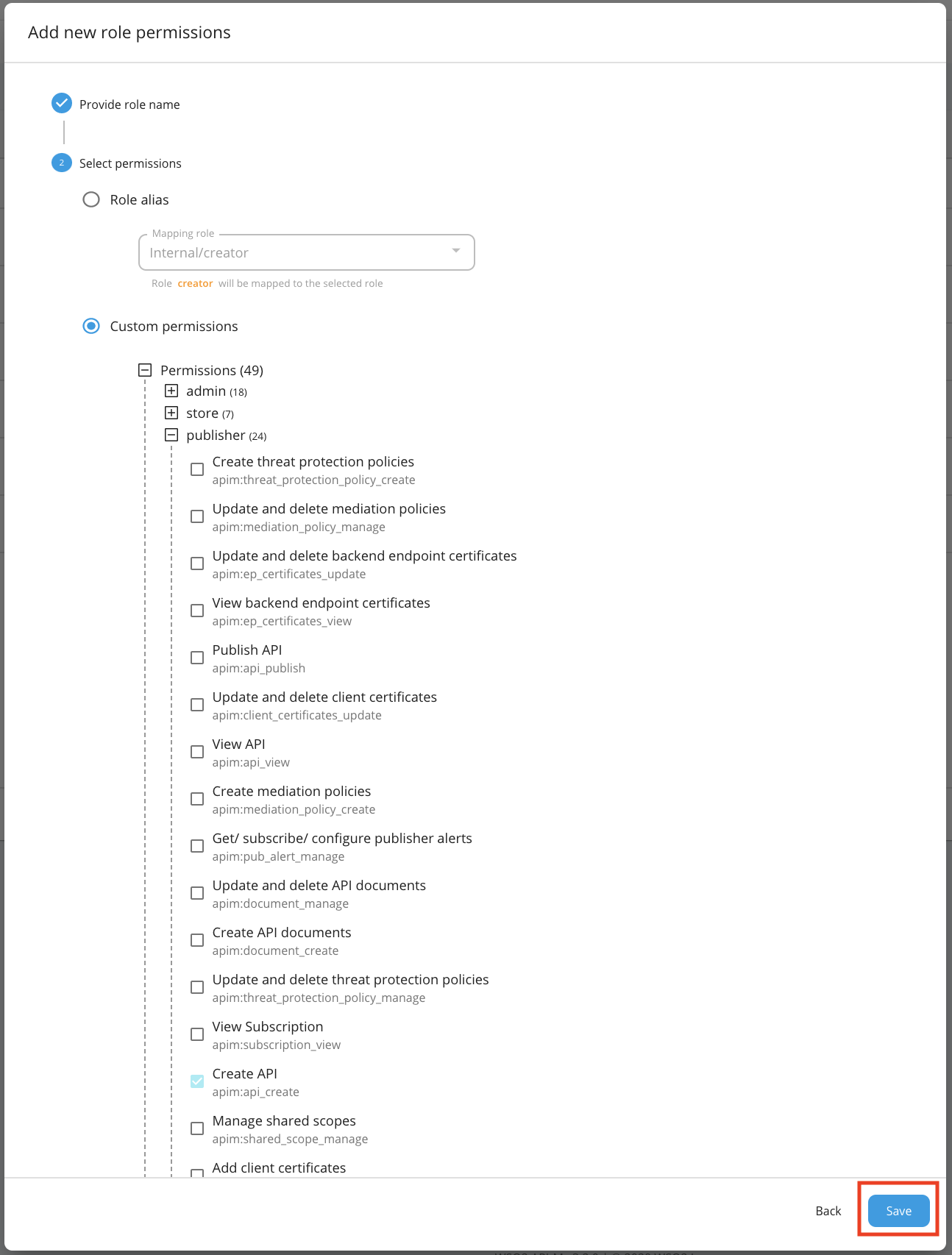 Managing Role Permissions - WSO2 API Manager Documentation 3.2.0