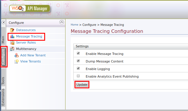 Message Tracing - WSO2 API Manager Documentation 3.2.0