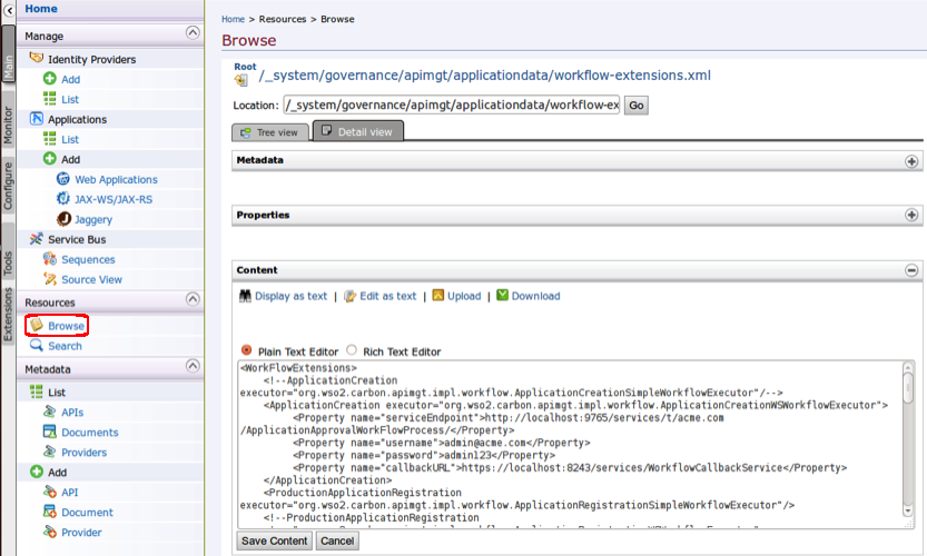 Configure Workflows for Tenants - WSO2 API Manager Documentation 4.0.0