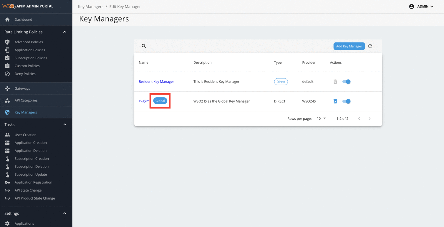Configure the Global Key Manager - WSO2 API Manager Documentation 4.1.0