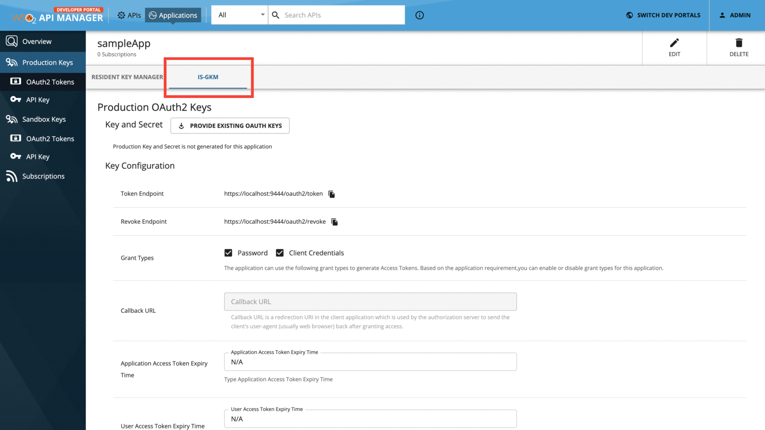 Configure the Global Key Manager - WSO2 API Manager Documentation 4.1.0