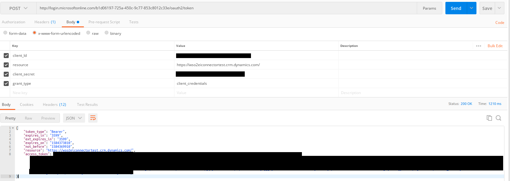 Setting up the Microsoft Dynamics365 Environment with Azure - WSO2 API Manager Documentation 4.2.0