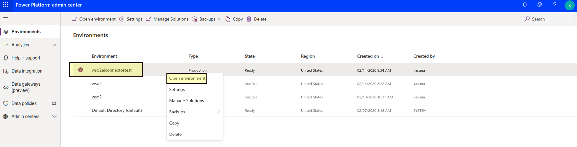 Setting up the Microsoft Dynamics365 Environment with Azure - WSO2 API Manager Documentation 4.2.0