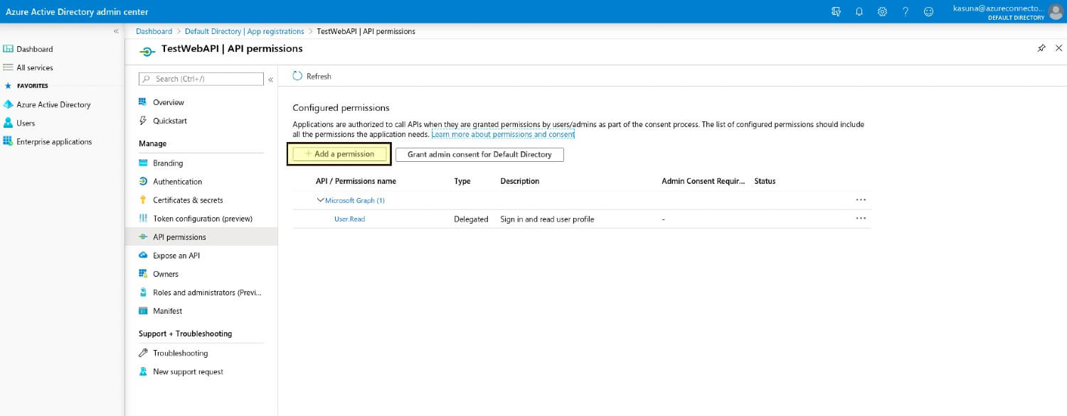 Setting up the Microsoft Dynamics365 Environment with Azure - WSO2 API Manager Documentation 4.2.0