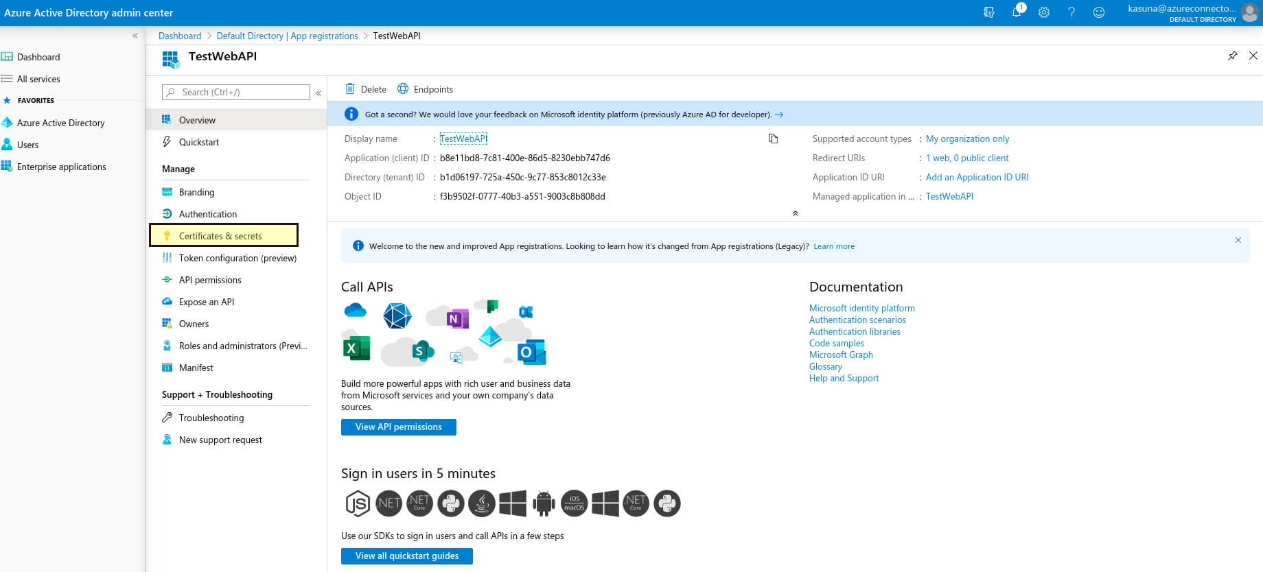 Setting up the Microsoft Dynamics365 Environment with Azure - WSO2 API Manager Documentation 4.2.0