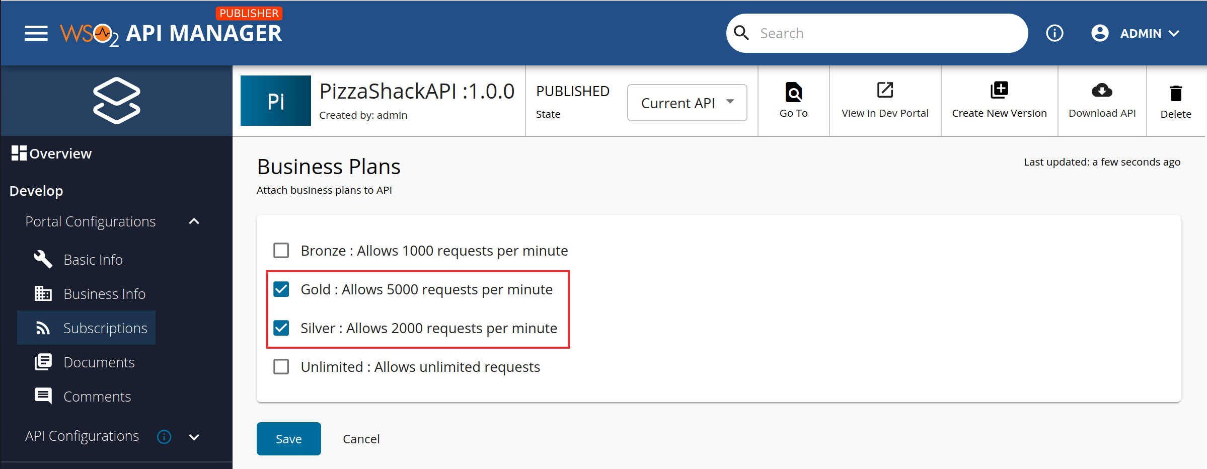 Set Throttling Limits - WSO2 API Manager Documentation 4.3.0