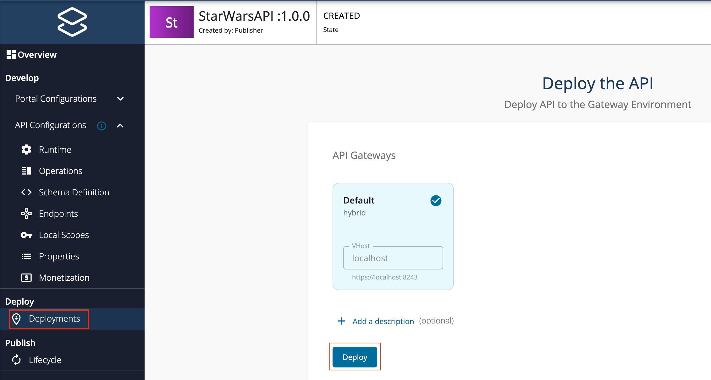 Create and Publish a GraphQL API - WSO2 API Manager Documentation 4.3.0