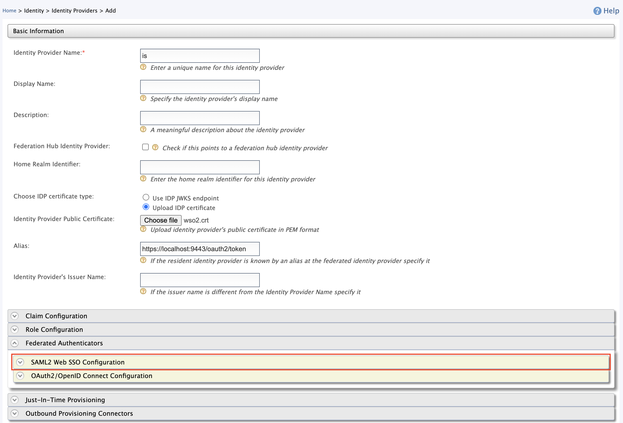 Configure Identity Server as IDP for SSO - WSO2 API Manager Documentation 4.3.0