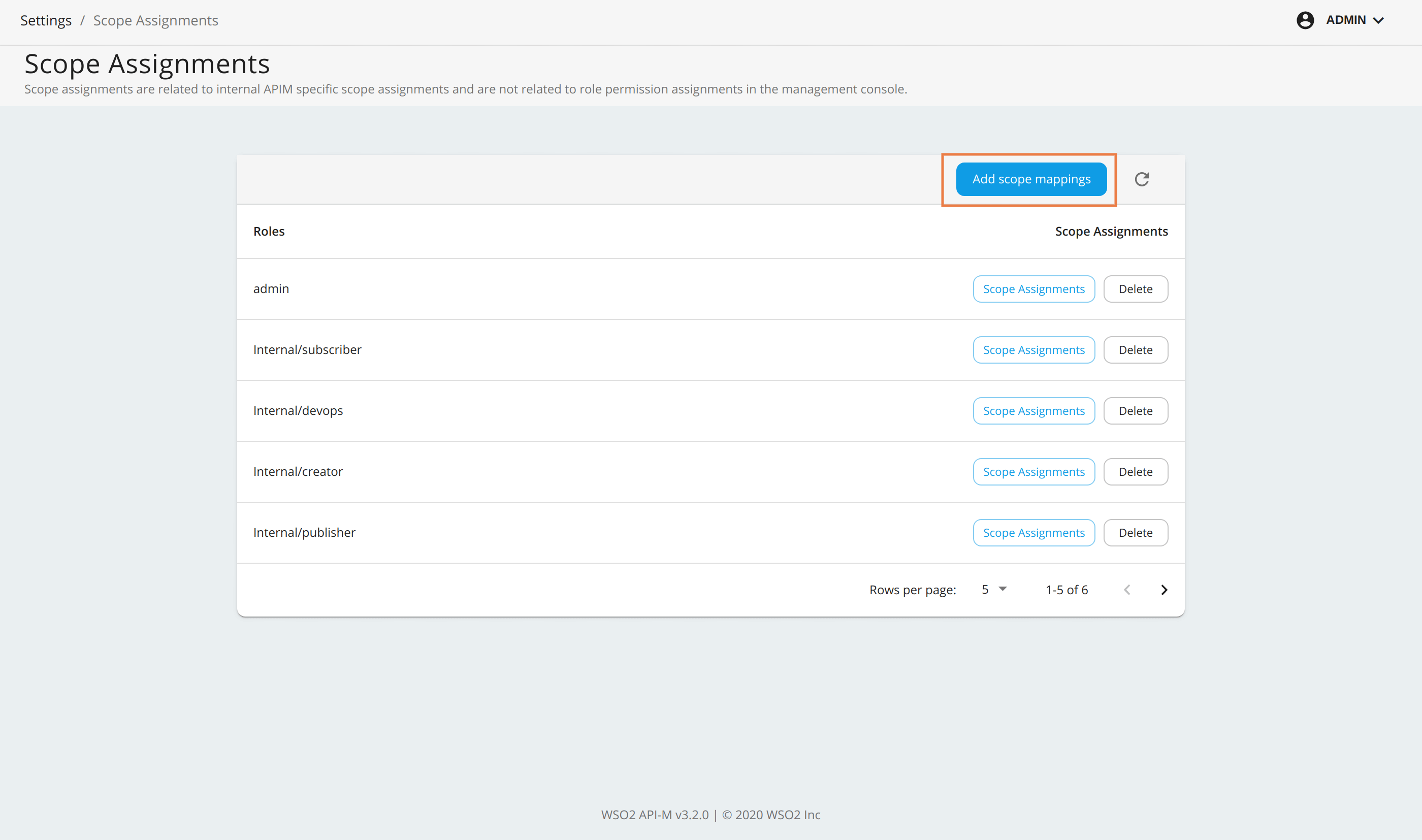 Manage Role Permissions - WSO2 API Manager Documentation 4.4.0