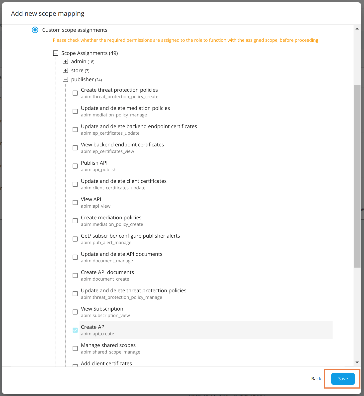 Manage Role Permissions - WSO2 API Manager Documentation 4.4.0