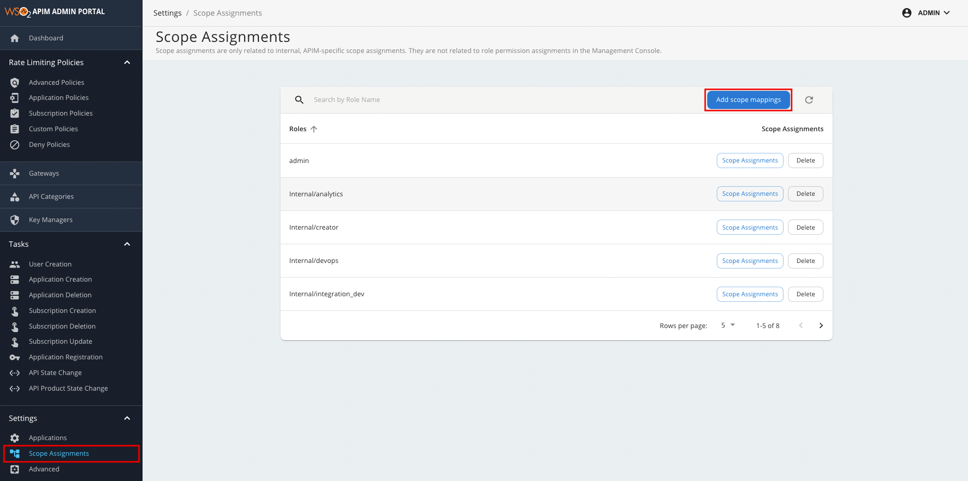Manage User Roles - WSO2 API Manager Documentation 4.4.0