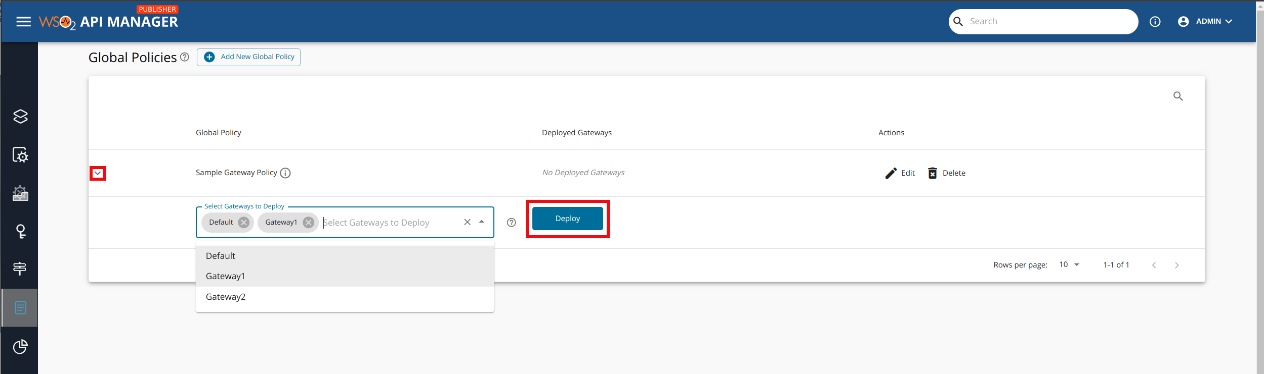 Gateway Policies - WSO2 API Manager Documentation 4.4.0