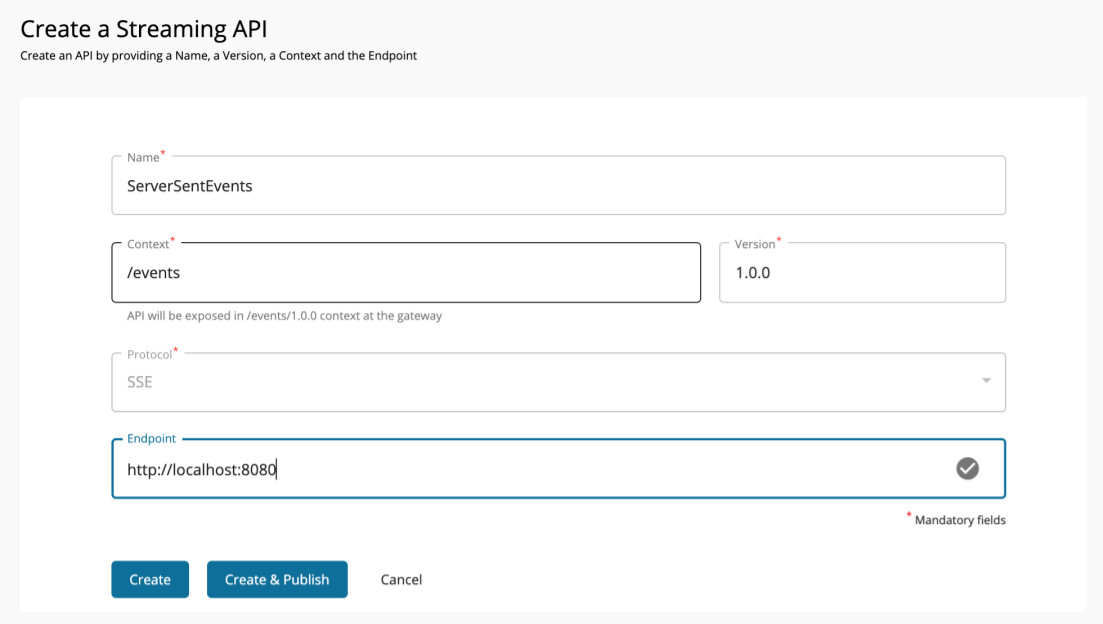 Create a SSE API - WSO2 API Manager Documentation 4.4.0
