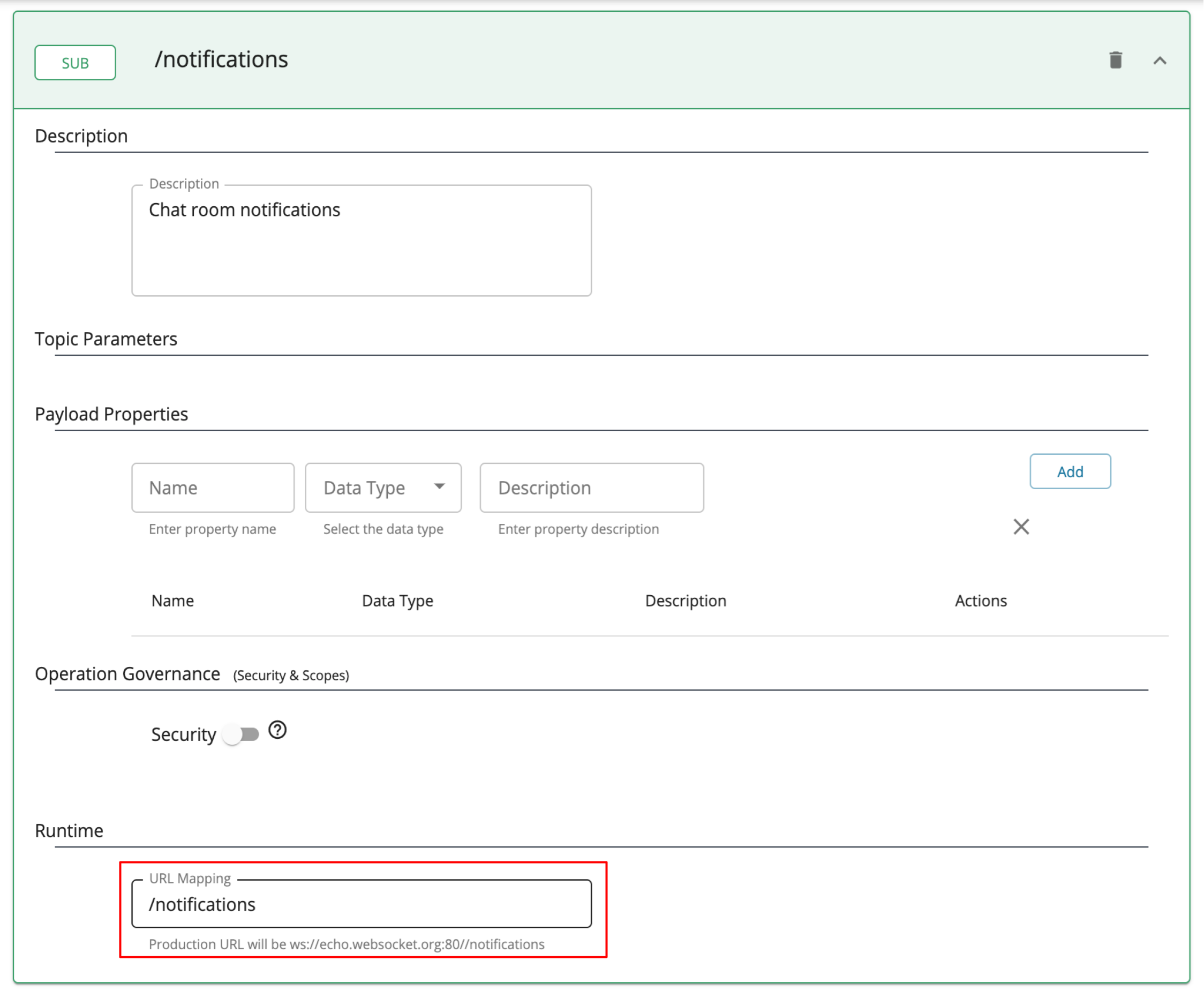 Create a WebSocket API - WSO2 API Manager Documentation 4.4.0