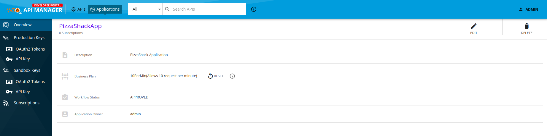 Create Application - WSO2 API Manager Documentation 4.4.0