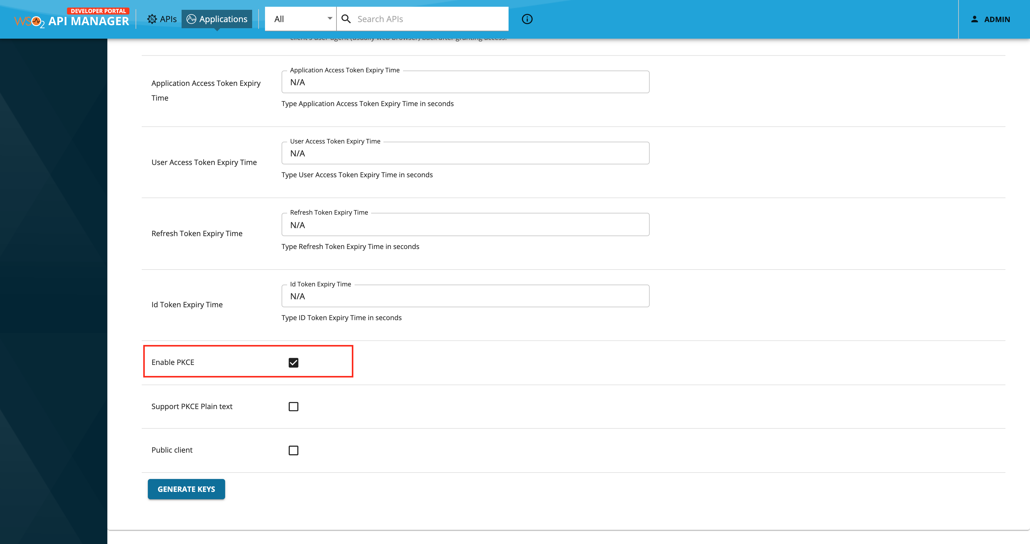 Application Keys - WSO2 API Manager Documentation 4.4.0