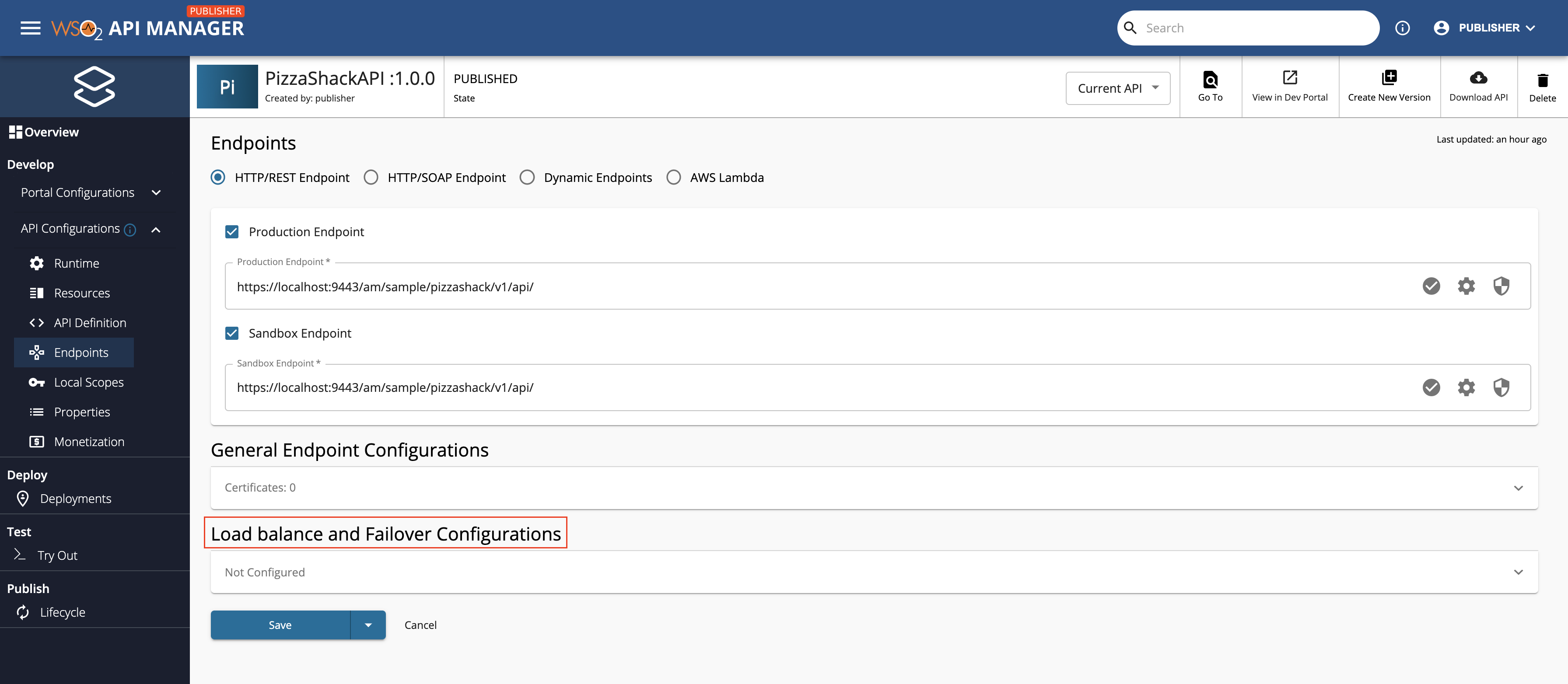 High Availability for Endpoints - WSO2 API Manager Documentation 4.4.0