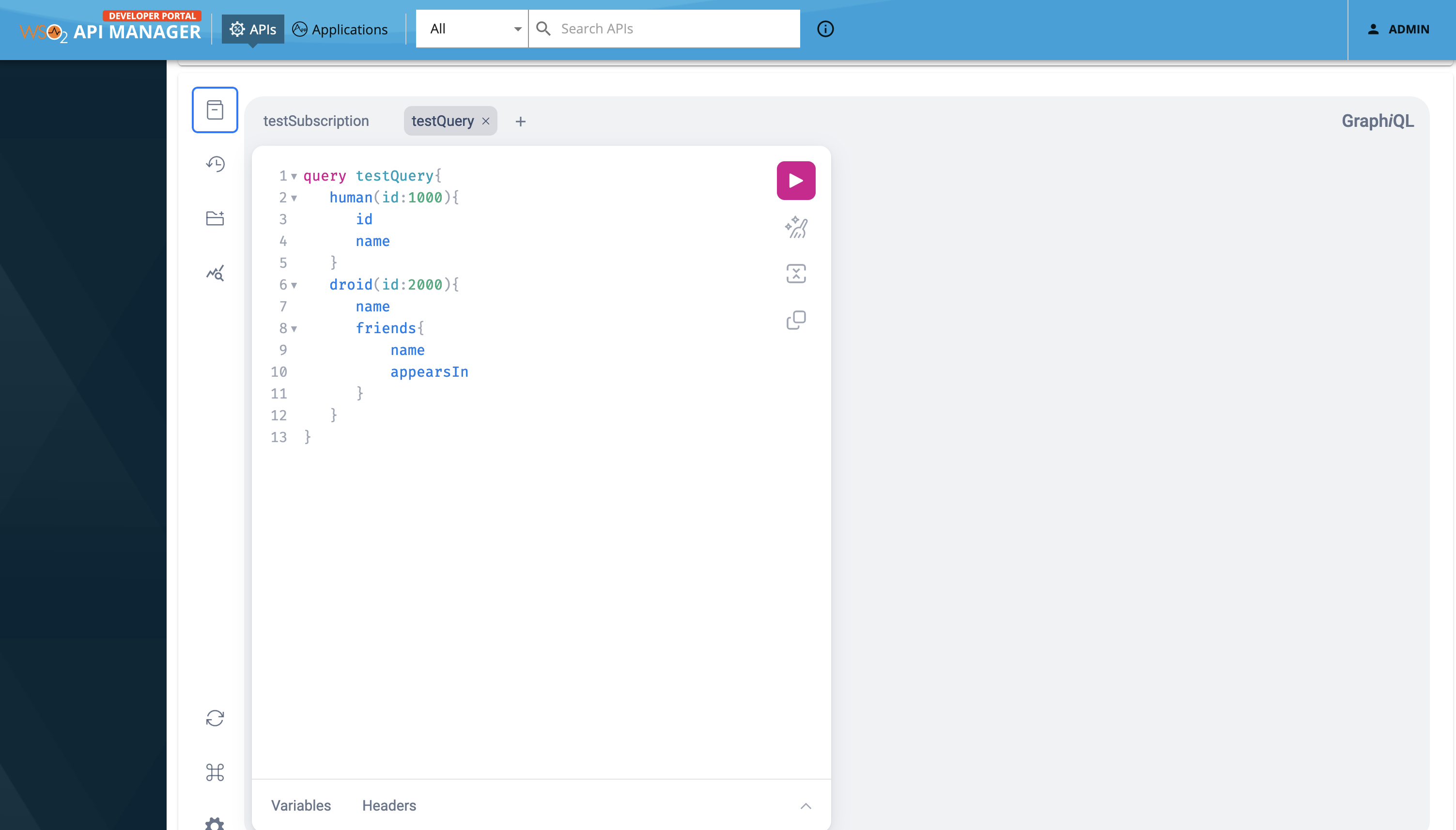 Create And Publish A Graphql Api Wso2 Api Manager Documentation 440