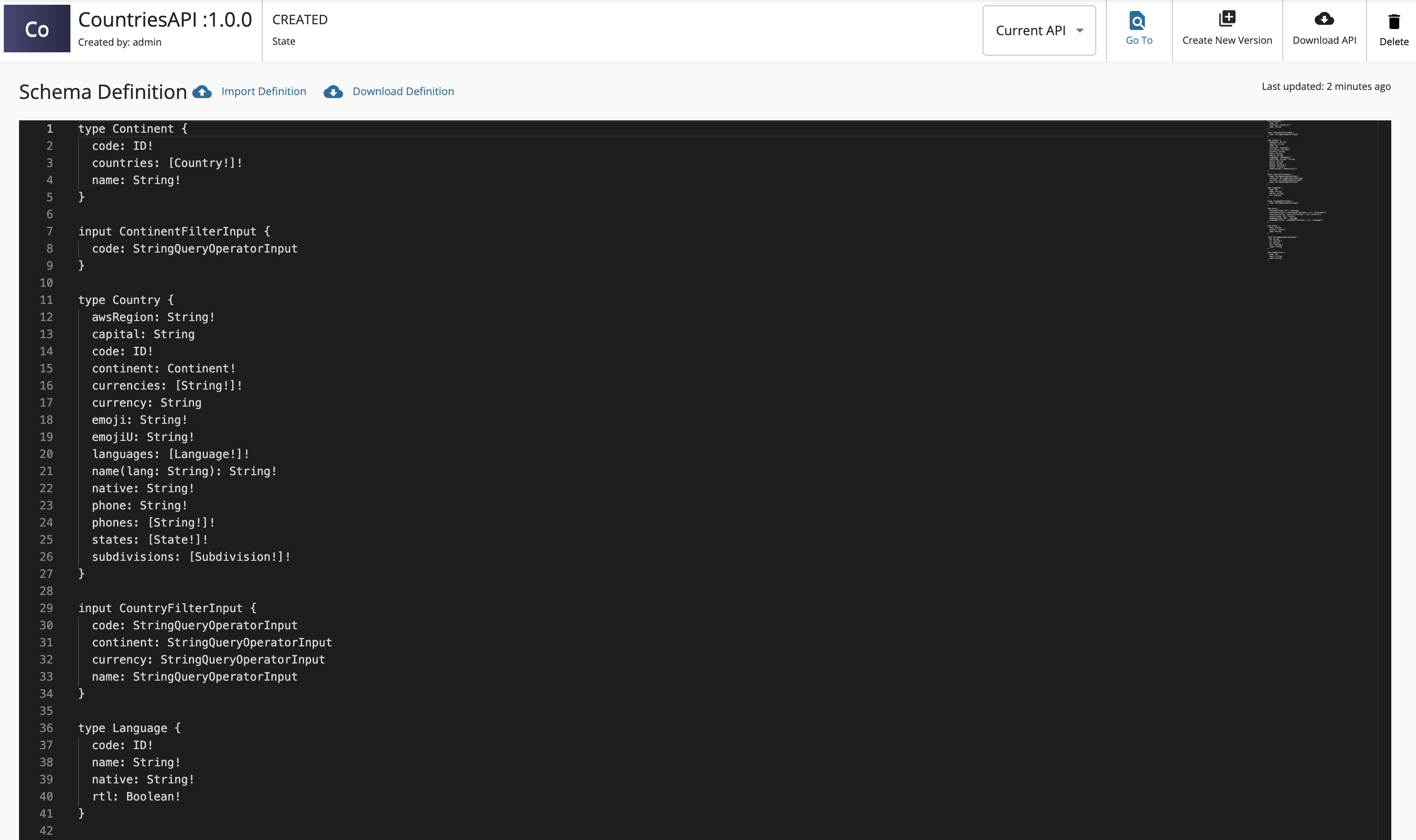 Create a GraphQL API using Introspection - WSO2 API Manager ... Create a GraphQL API using Introspection - WSO2 API Manager ...