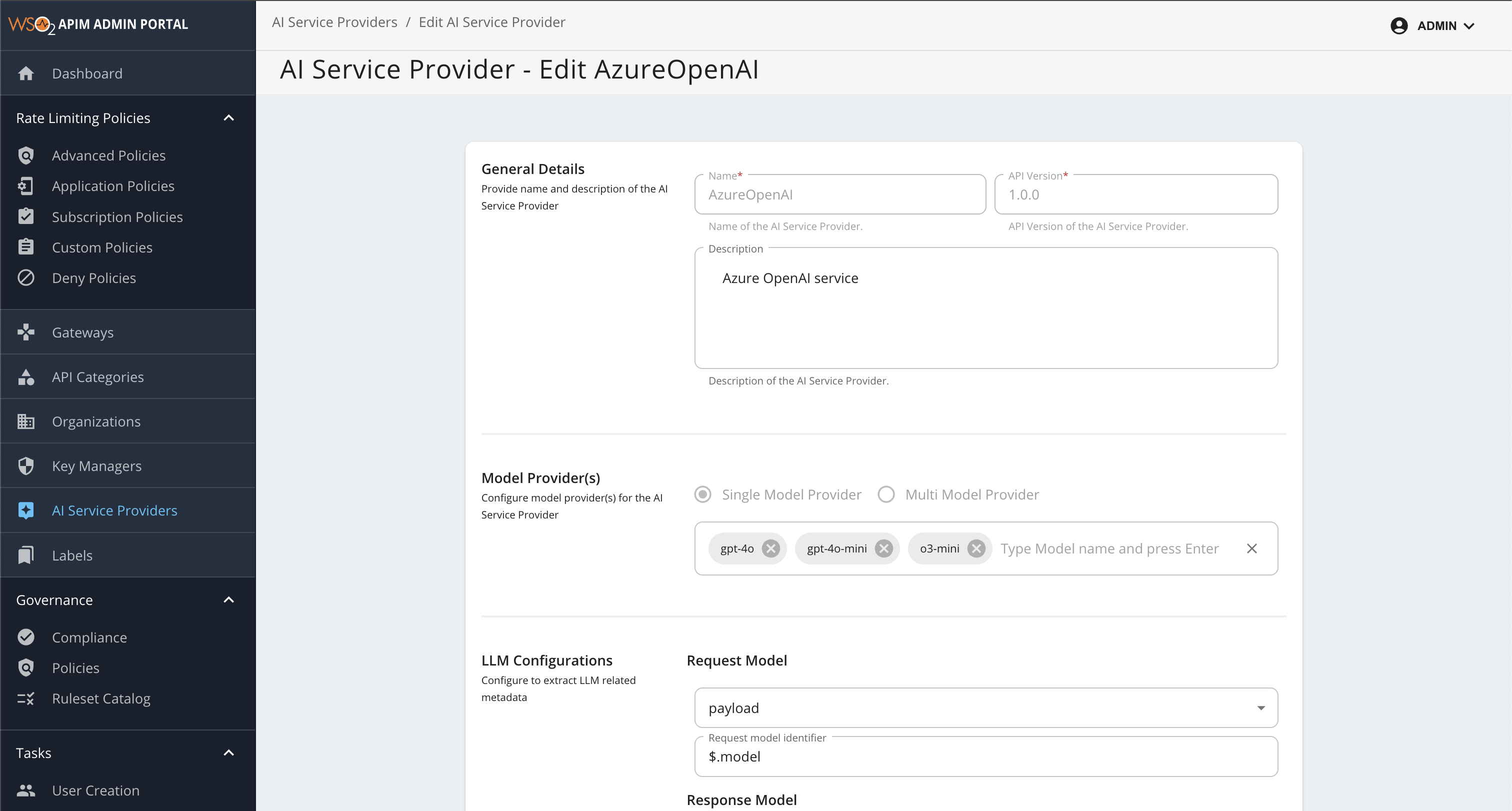 Azure OpenAI - WSO2 API Manager Documentation