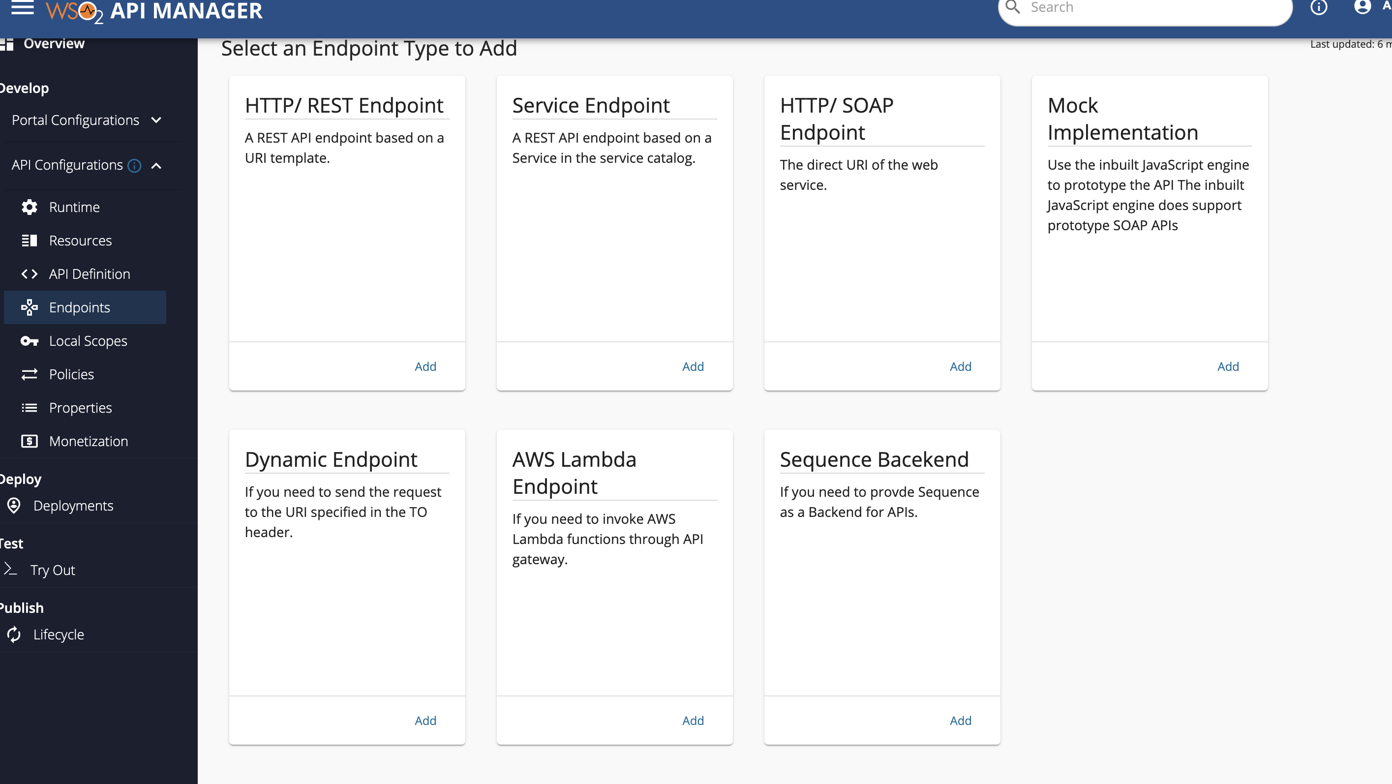 Create and Publish an API with Sequence as a Backend - WSO2 API Manager Documentation