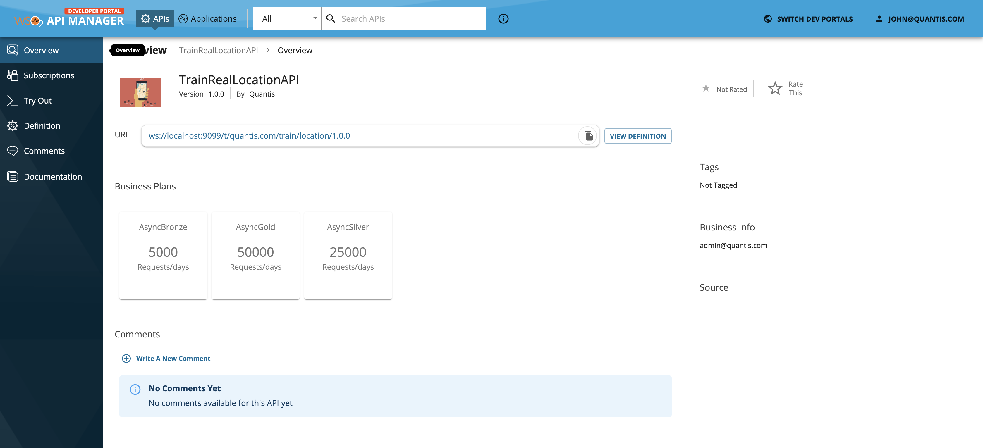Scenario 9 - Realtime Data with WebSocket API - WSO2 API Manager Documentation