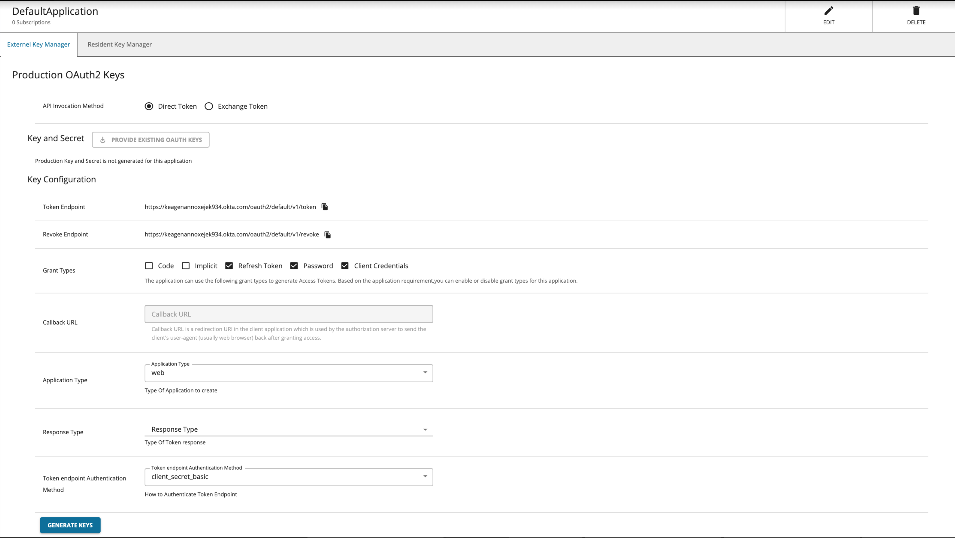 Configure a Custom Key Manager - WSO2 API Manager Documentation 4.2.0