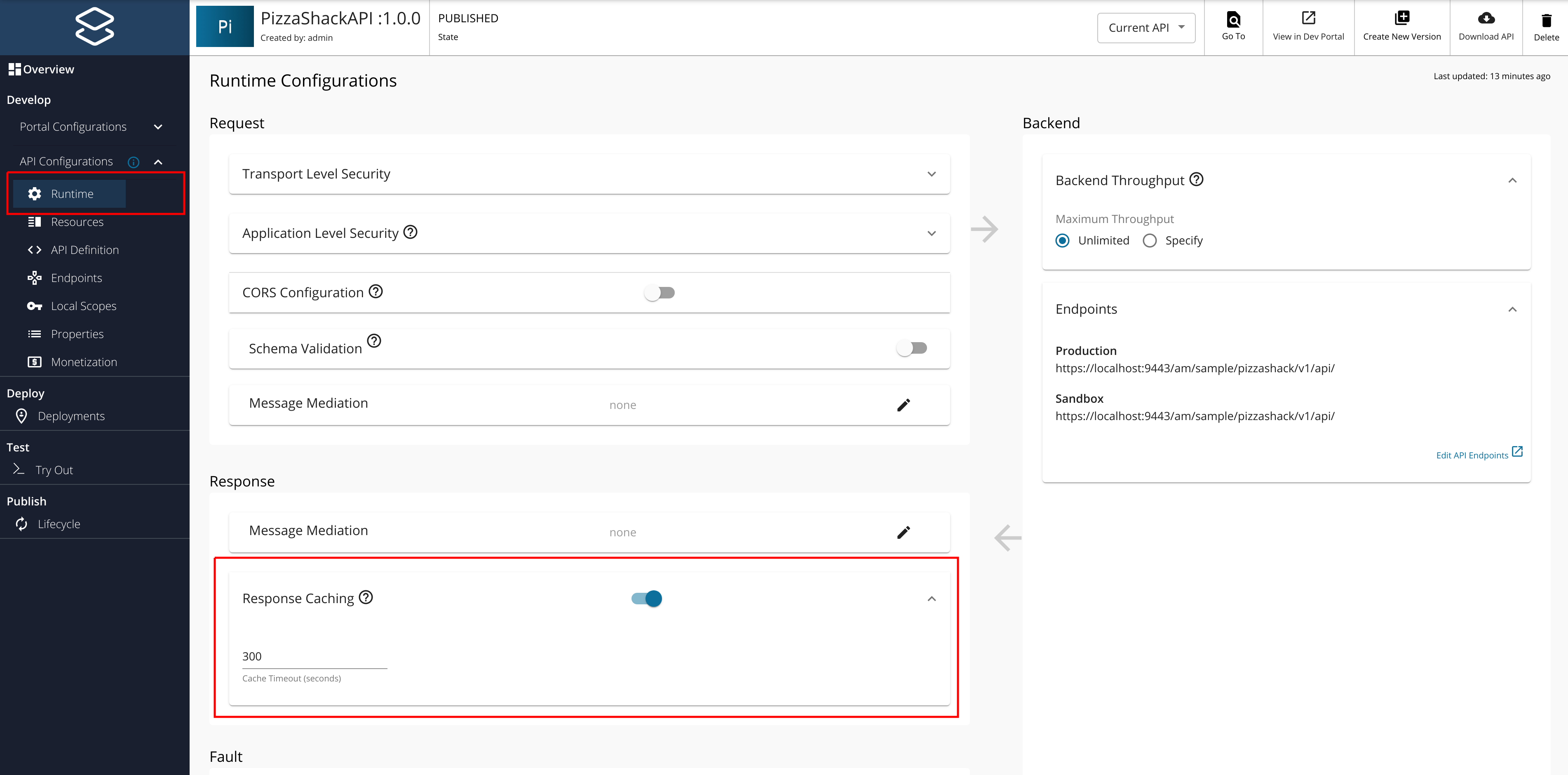 Response Caching - WSO2 API Manager Documentation 4.2.0